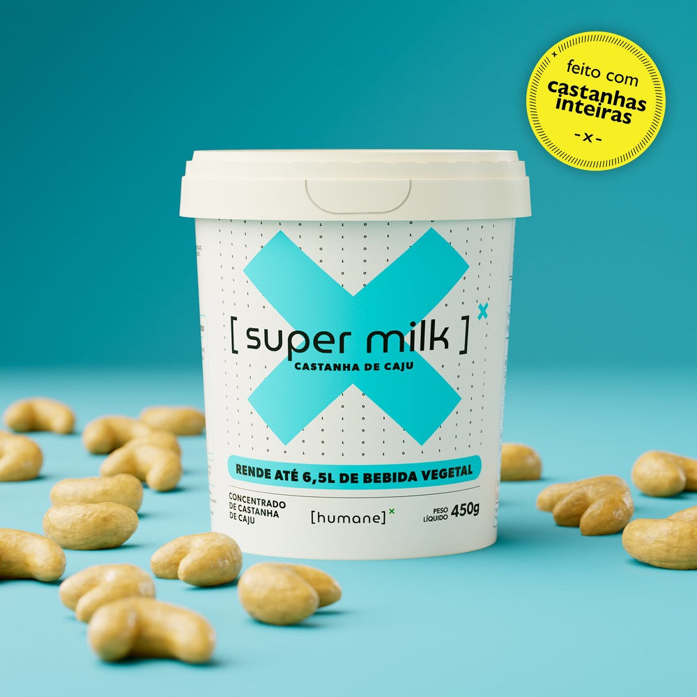 Leite Vegetal é Super Milk - Concentrado de Castanha de Caju – humane